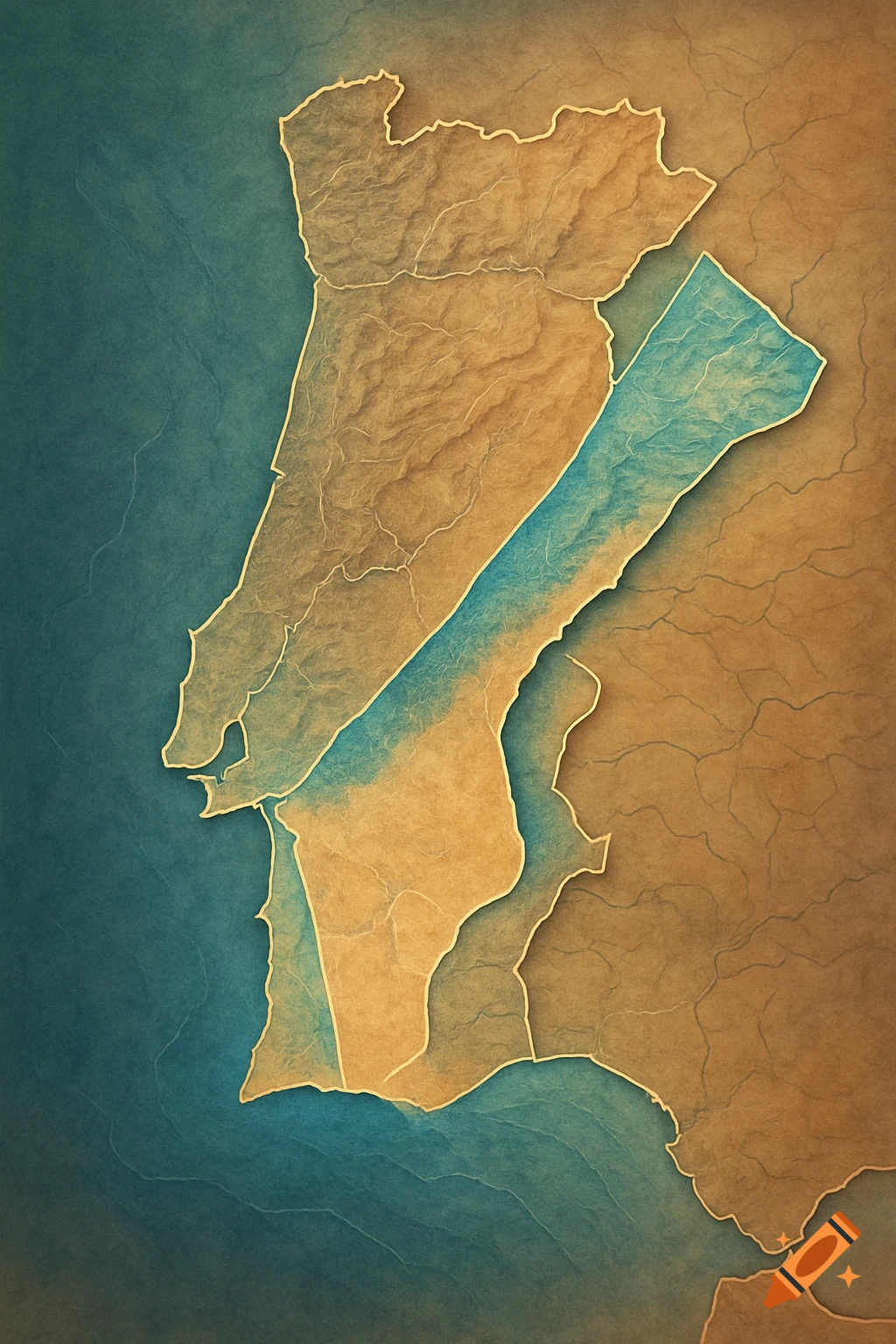 Western+front+map created on Craiyon
