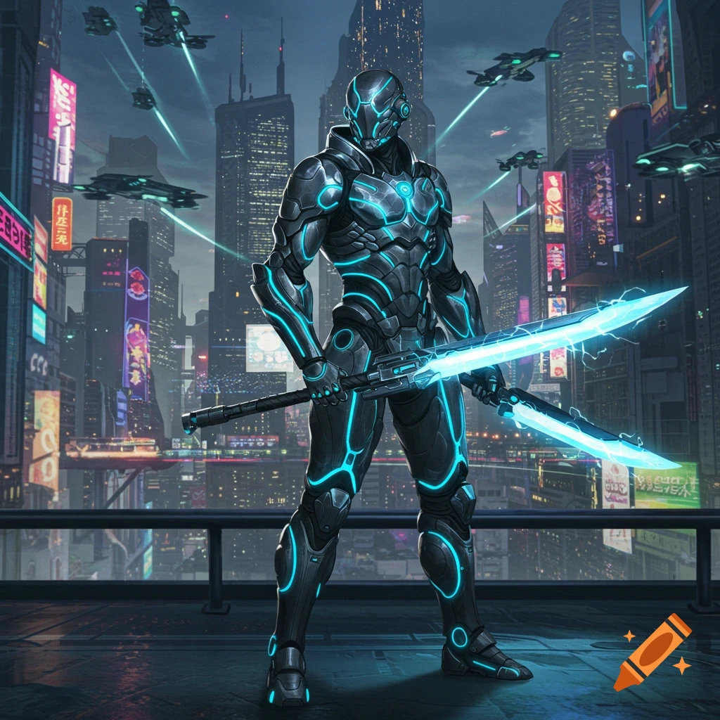 A blue and white robot, Arcee, fights off multiple dark Xenomorph ...