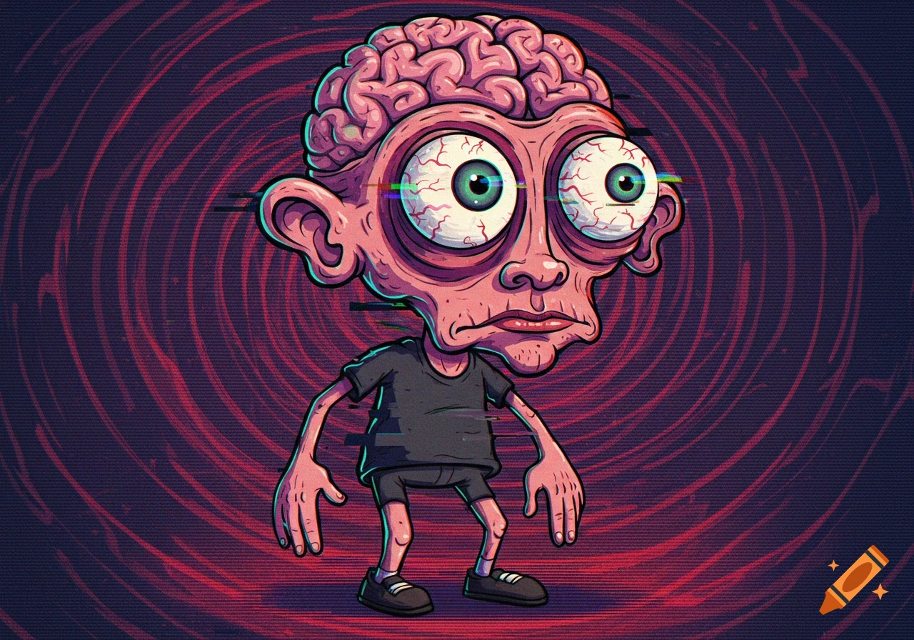 A stylized 3D render of a character resembling Peter Griffin with ...