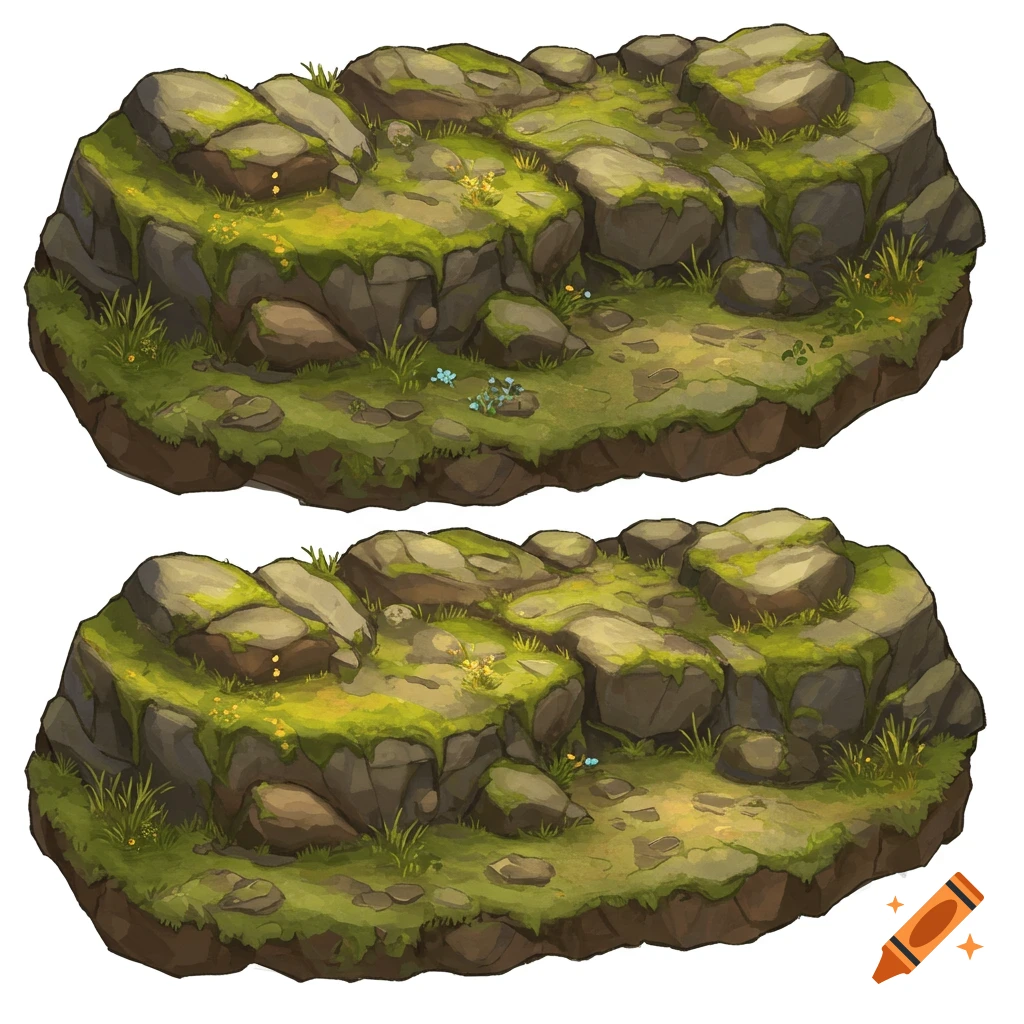 Pixel art, cobblestone ground texture on Craiyon