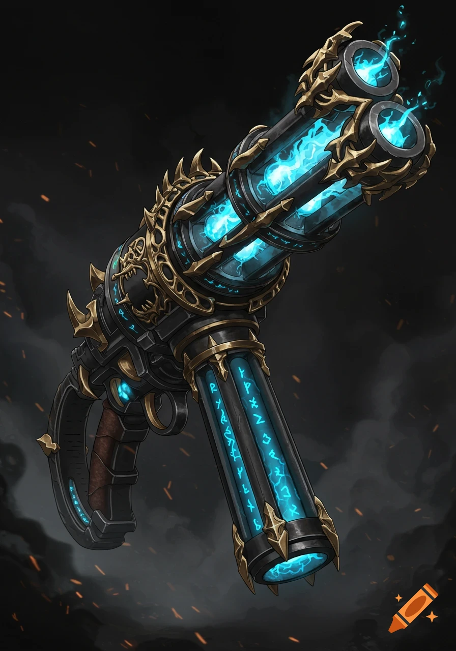 Sci-fi Aldebaran pistol from Final Fantasy in Moebius art style on Craiyon