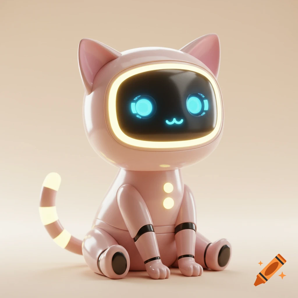 Cartoon robot husky with a big nose on Craiyon