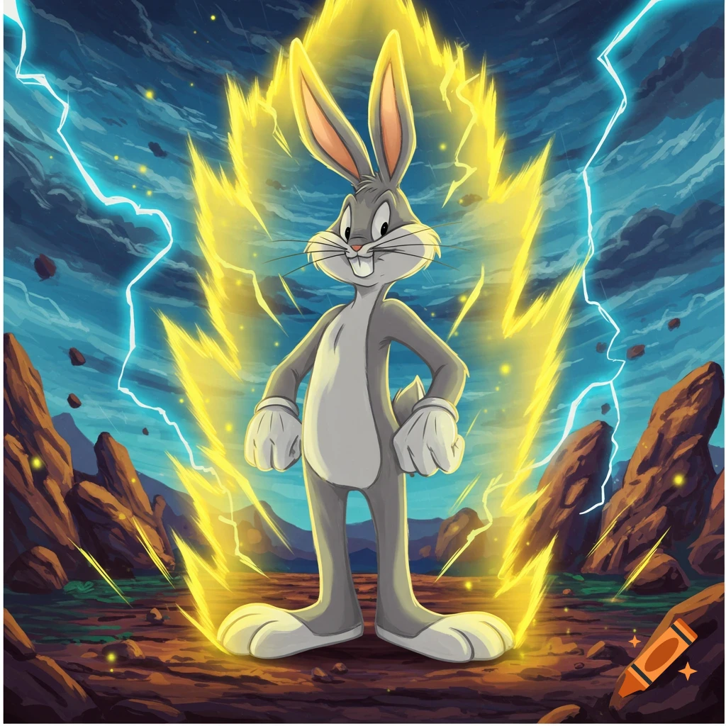 Cartoon drawing of Daffy Duck's head inside a pentagram in a detailed ...