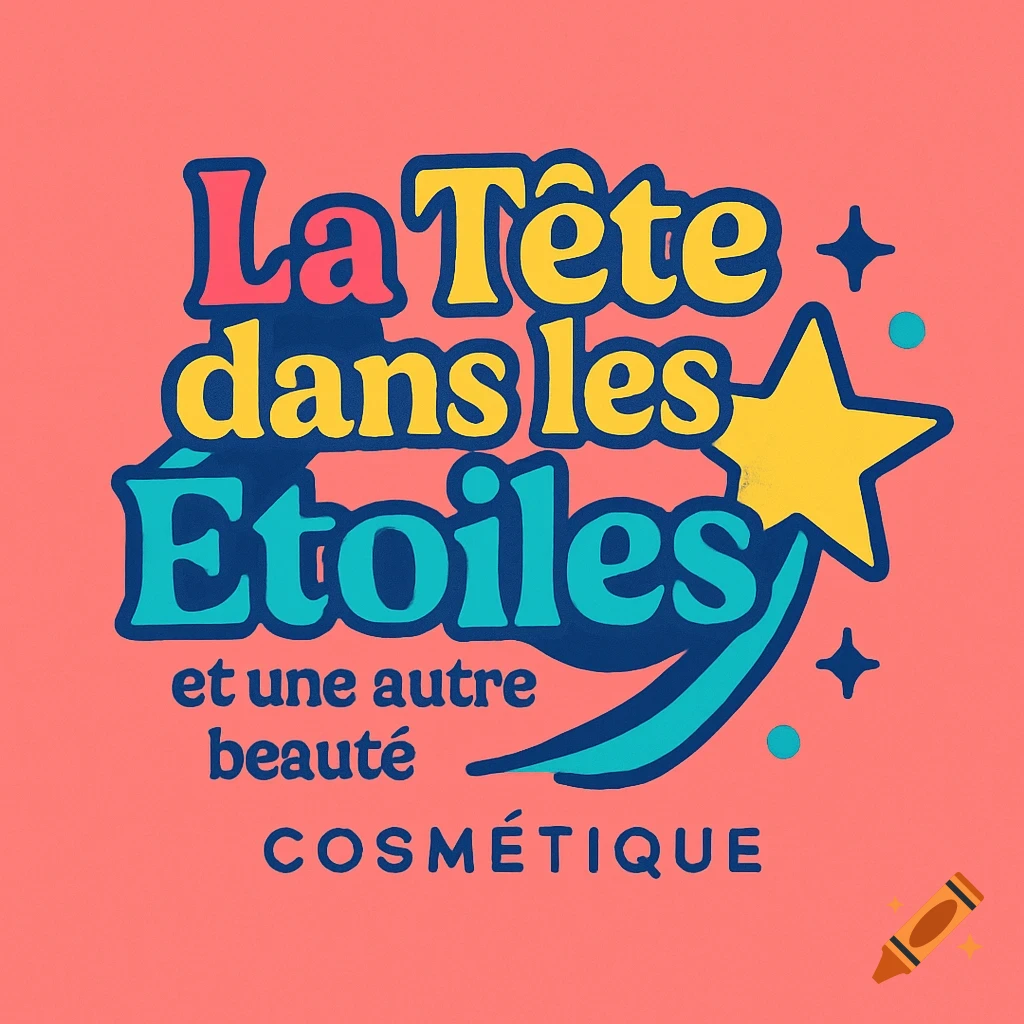 Stylized greeting card with orange and blue flowers and leaves, a ...