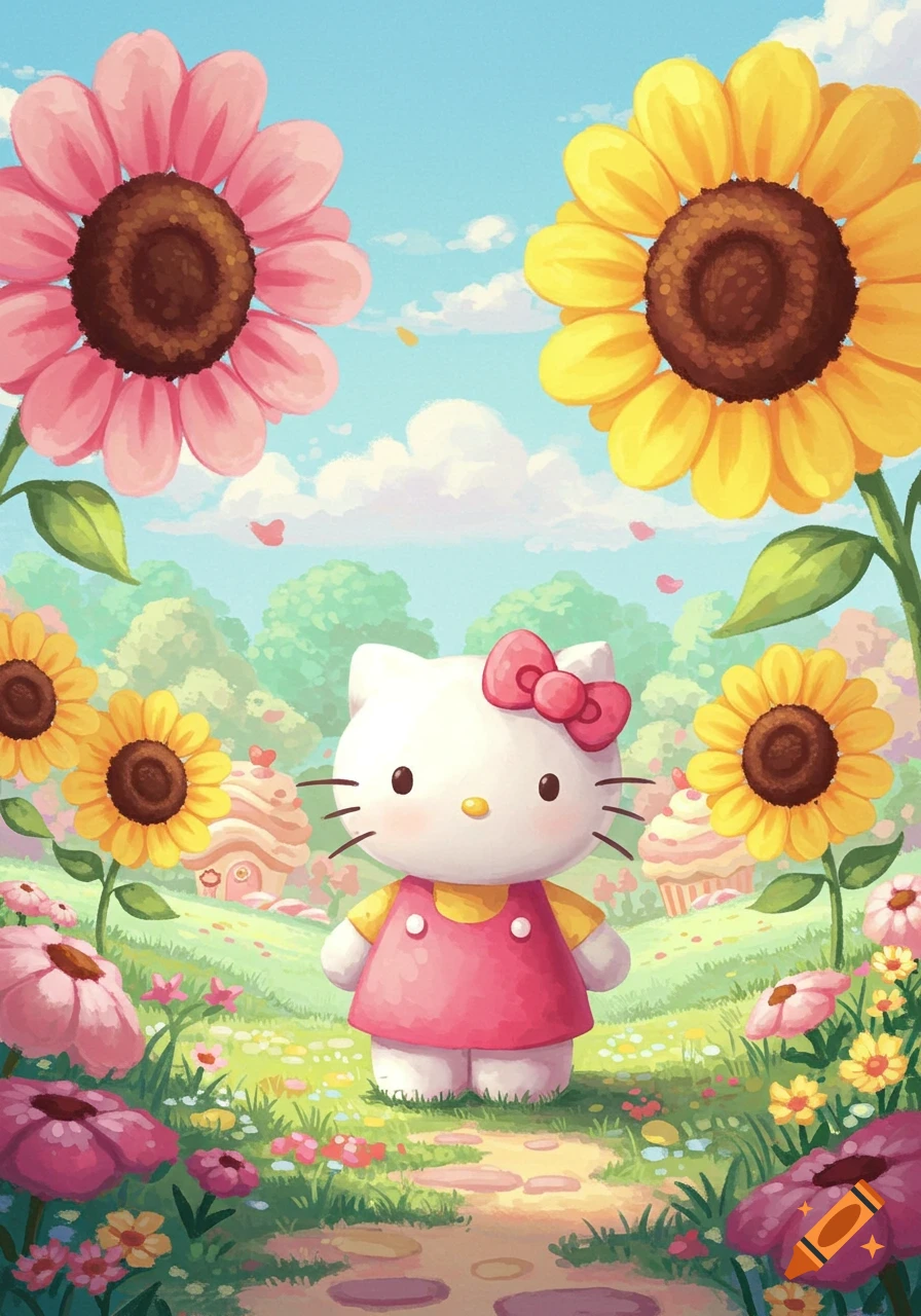 Silueta+hello+kitty created on Craiyon