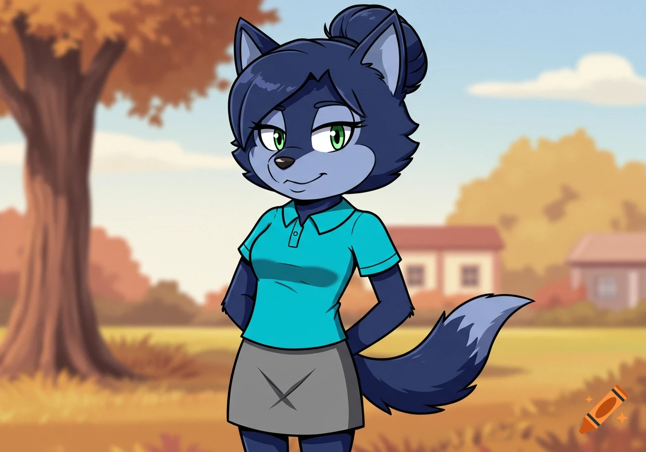 A 2D cartoon Babs Bunny in a brown military uniform with medals salutes ...