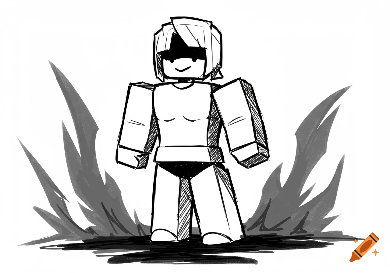 Ellernate+roblox+fan+art created on Craiyon