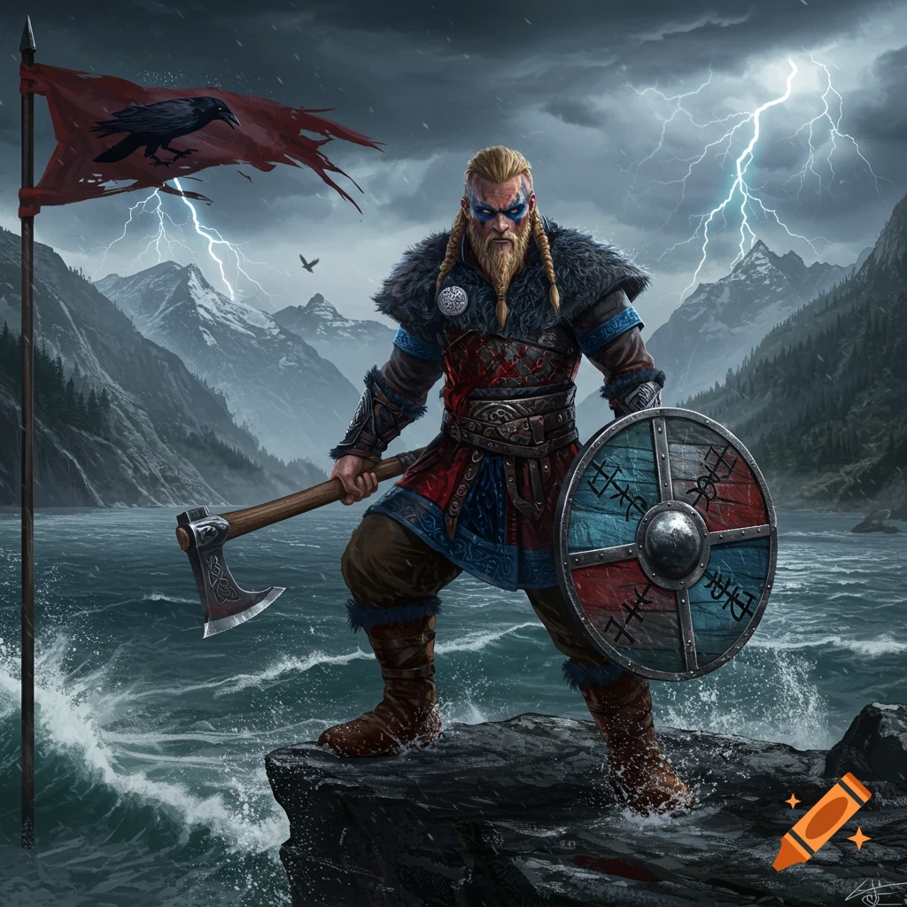 Thor's hammer Mjolnir strikes a tall stack of papers with blue ...