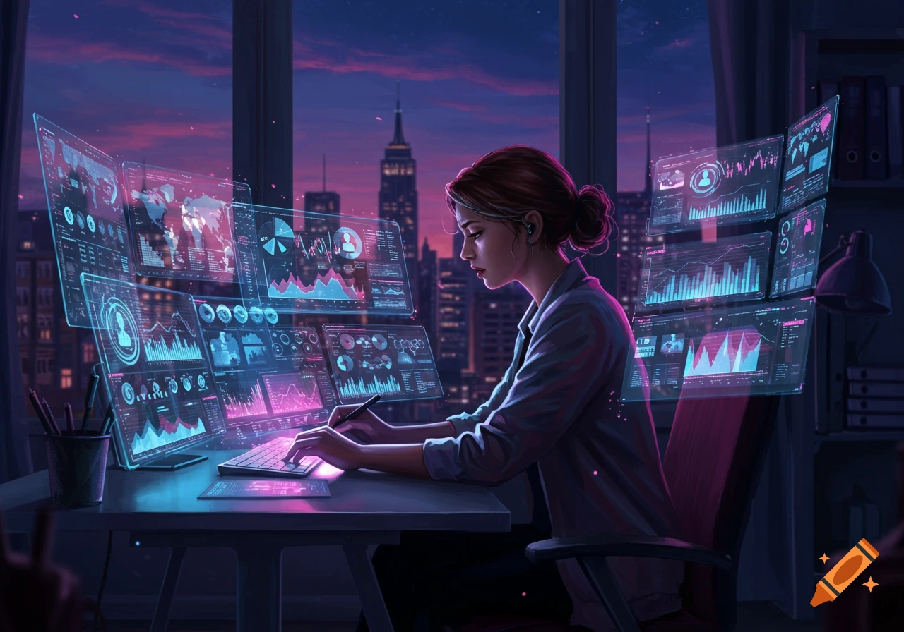 A barefoot woman with pale hair in a sheer robe stands in a motel ...