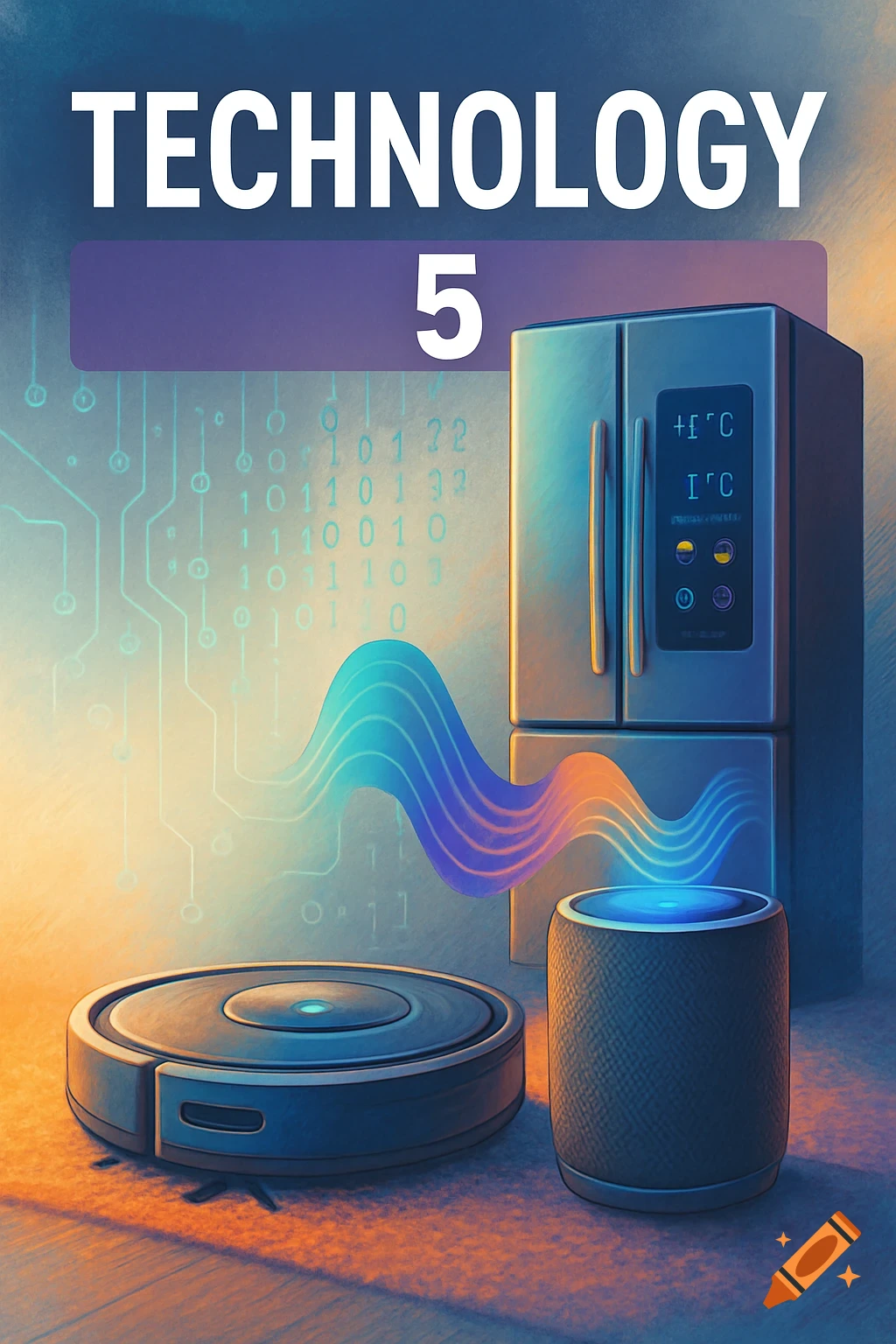 A colorful educational poster titled 'TECNOLOGÍA Y DIGITALIZACIÓN' and ...