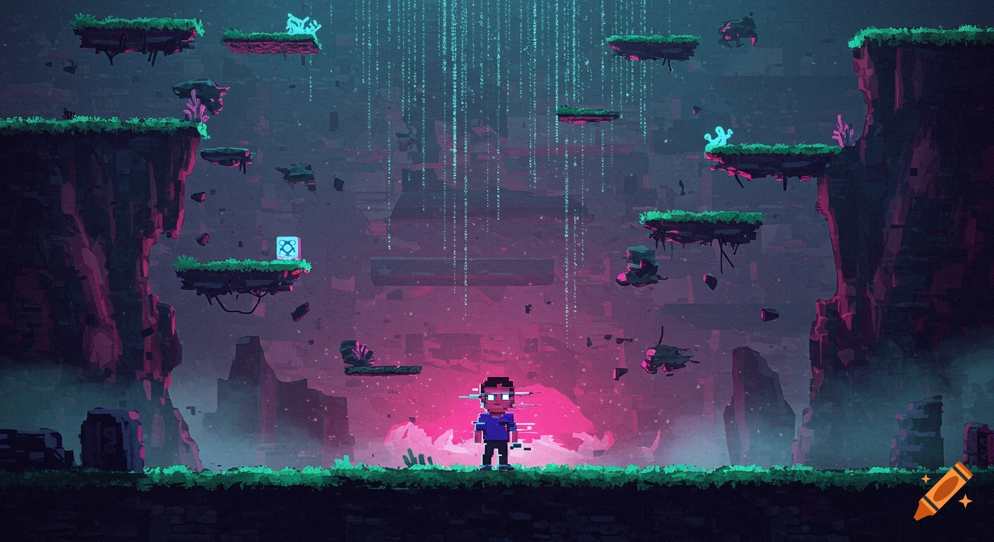 The name 'JOSE MARIA' is rendered in 3D blocky, pixelated green grass ...