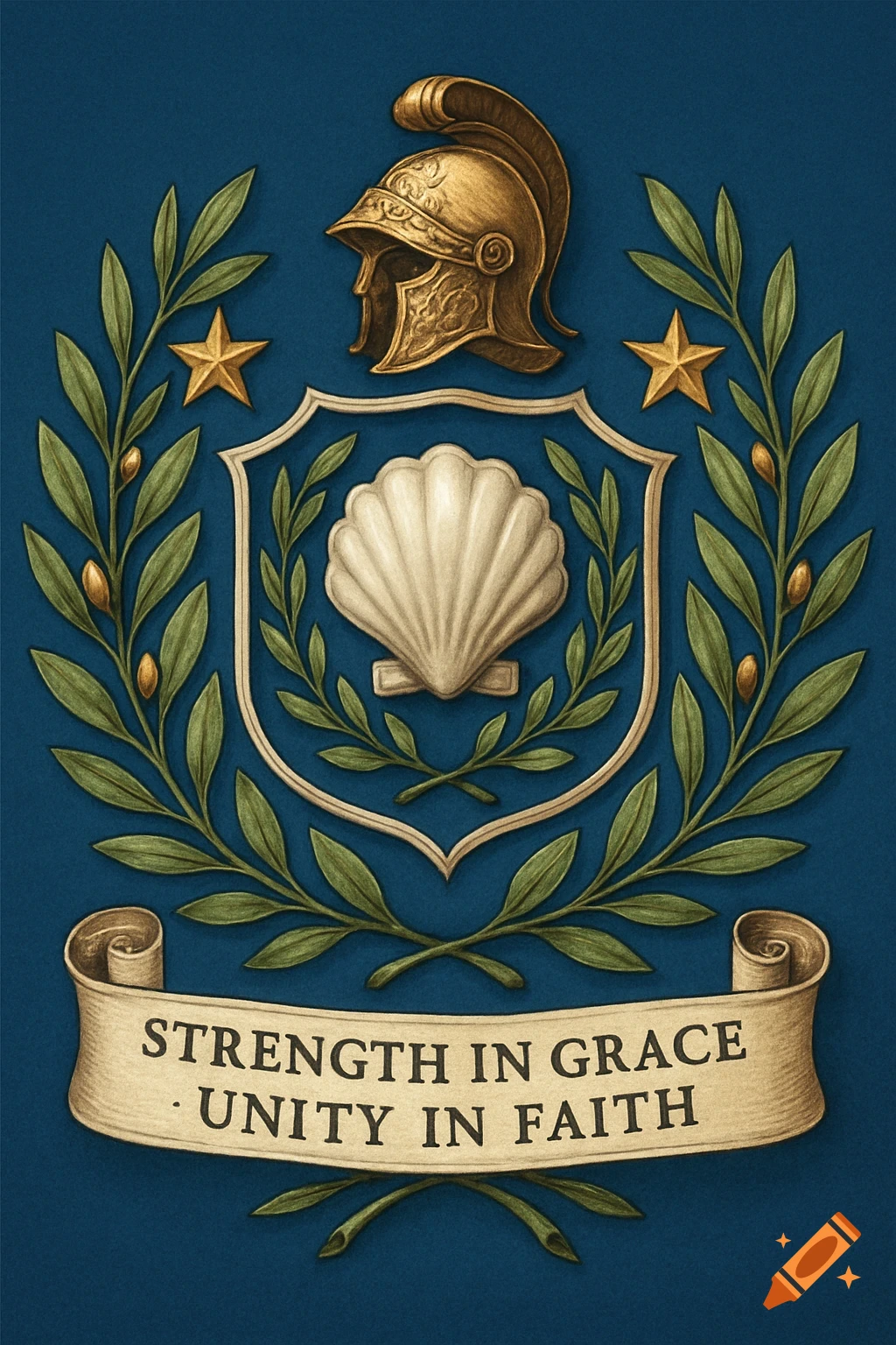 Emblem images created on Craiyon