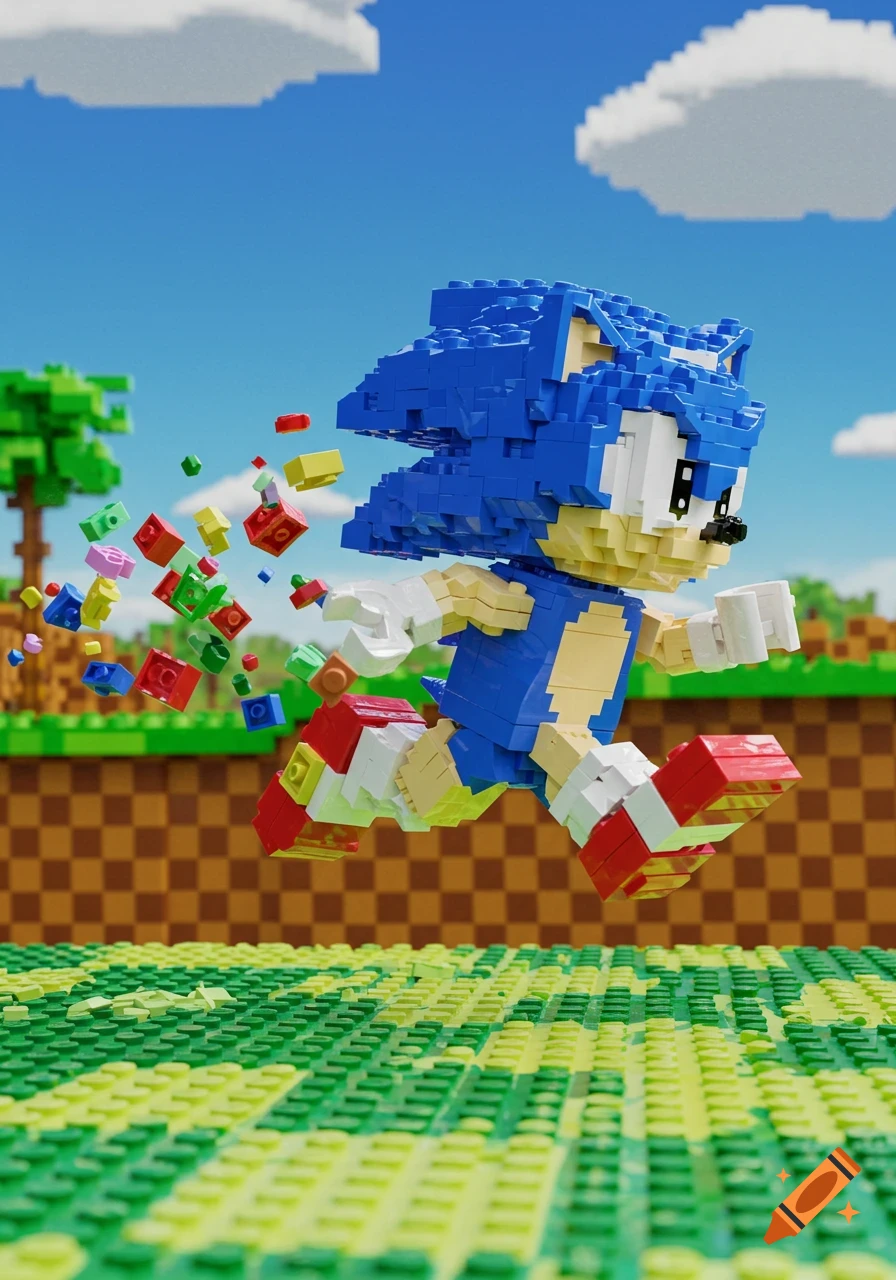 Super+sonic+4+sprites created on Craiyon