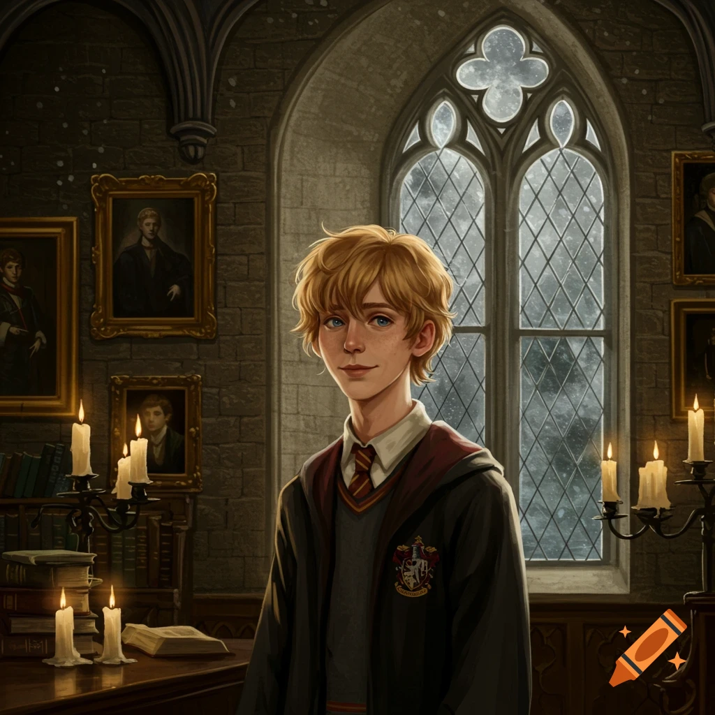 Students in black and gold uniforms walk in front of a gothic "Black ...