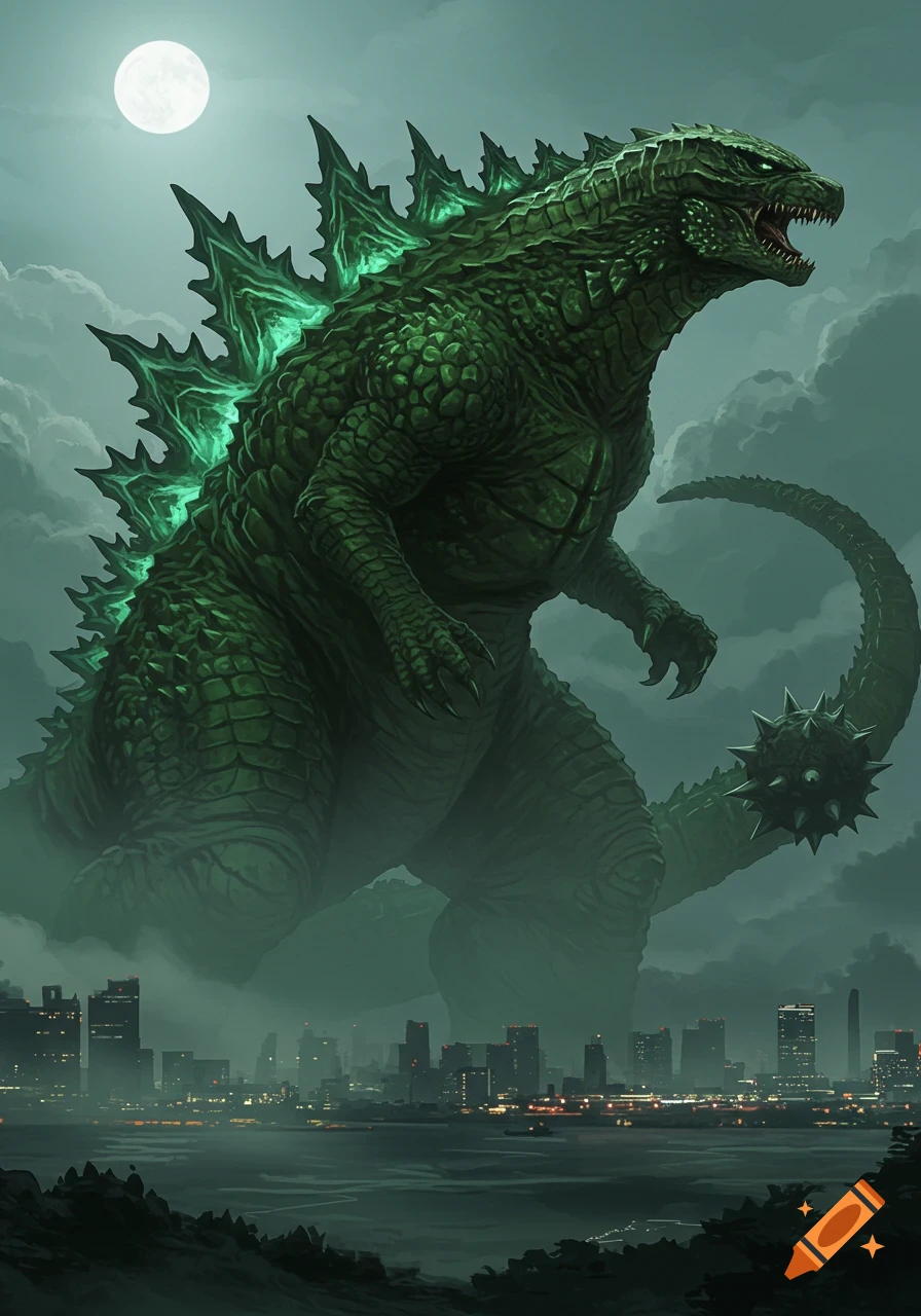 Godzilla+art created on Craiyon