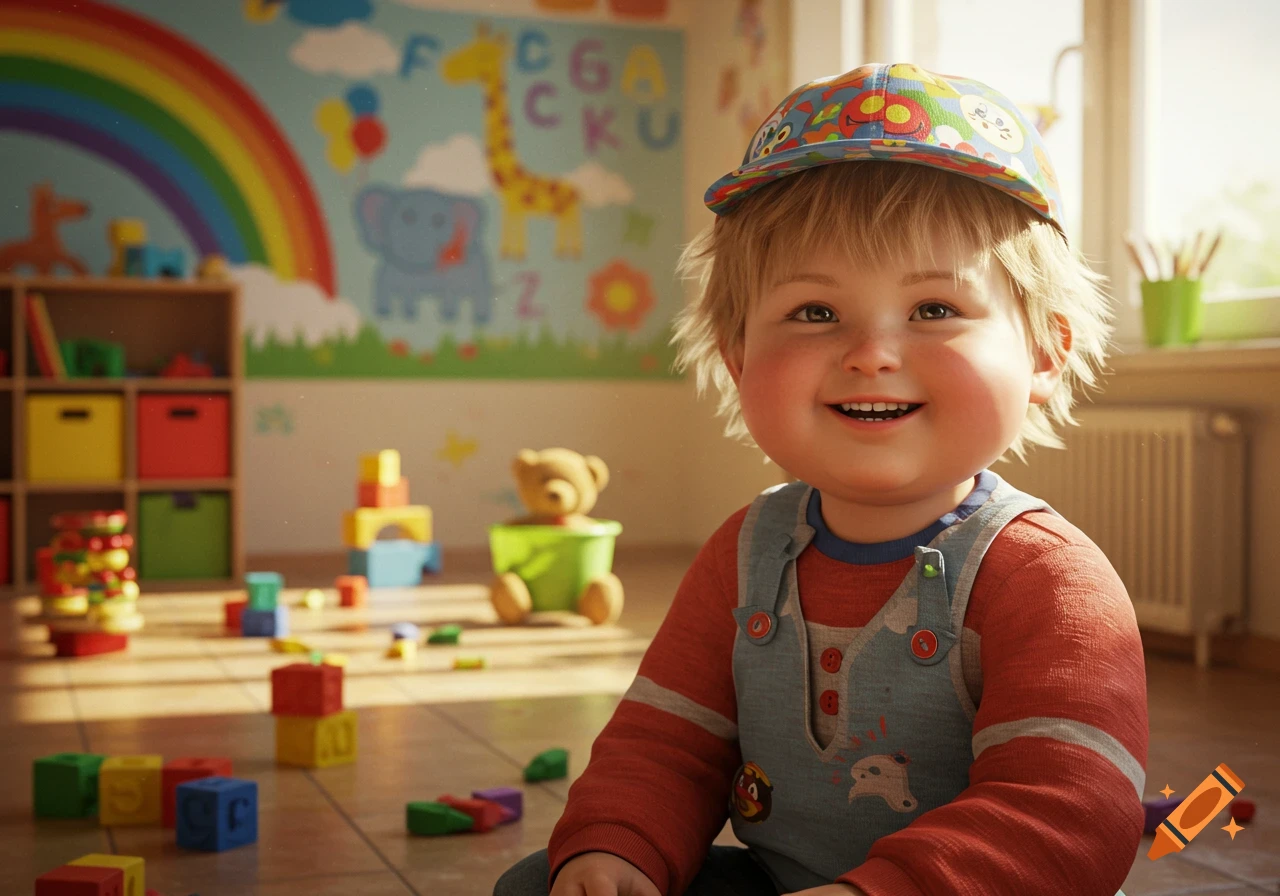 Three diverse animated children sit on a white background, happily ...