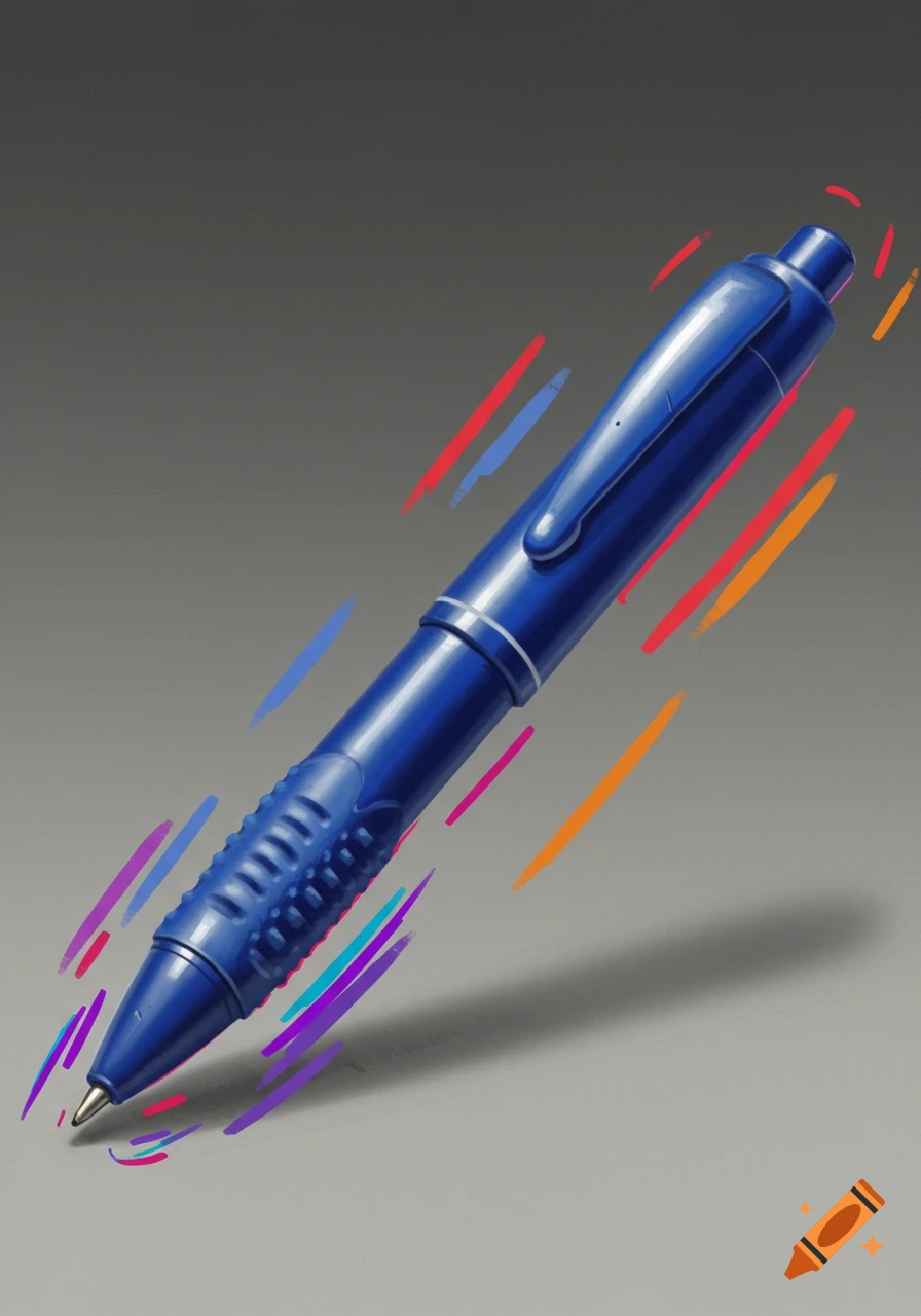 A vibrant, rainbow-colored crayon in a cartoon style on a white ...