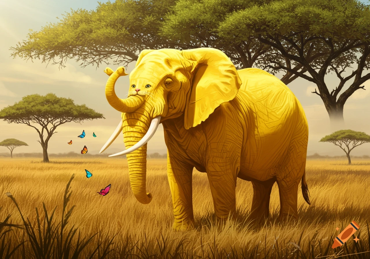 An anthropomorphic elephant in a suit with a cool penguin in a suit and ...