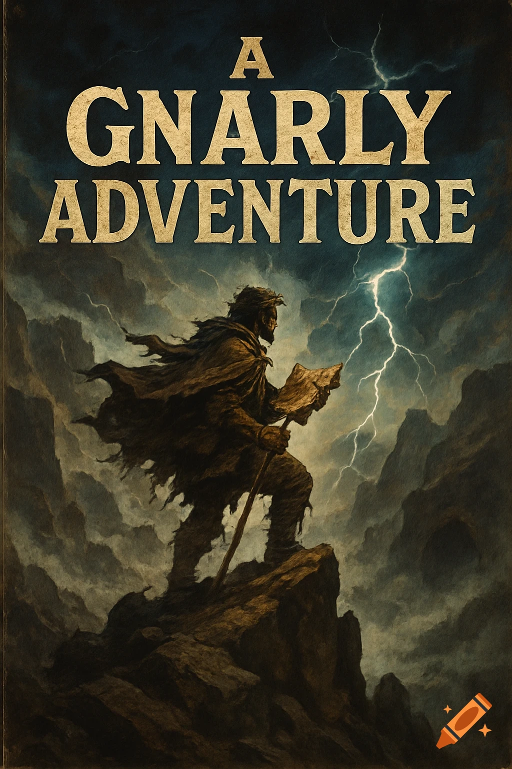 Uncle Sam wizard in a red hat and blue robe, pointing a glowing staff ...