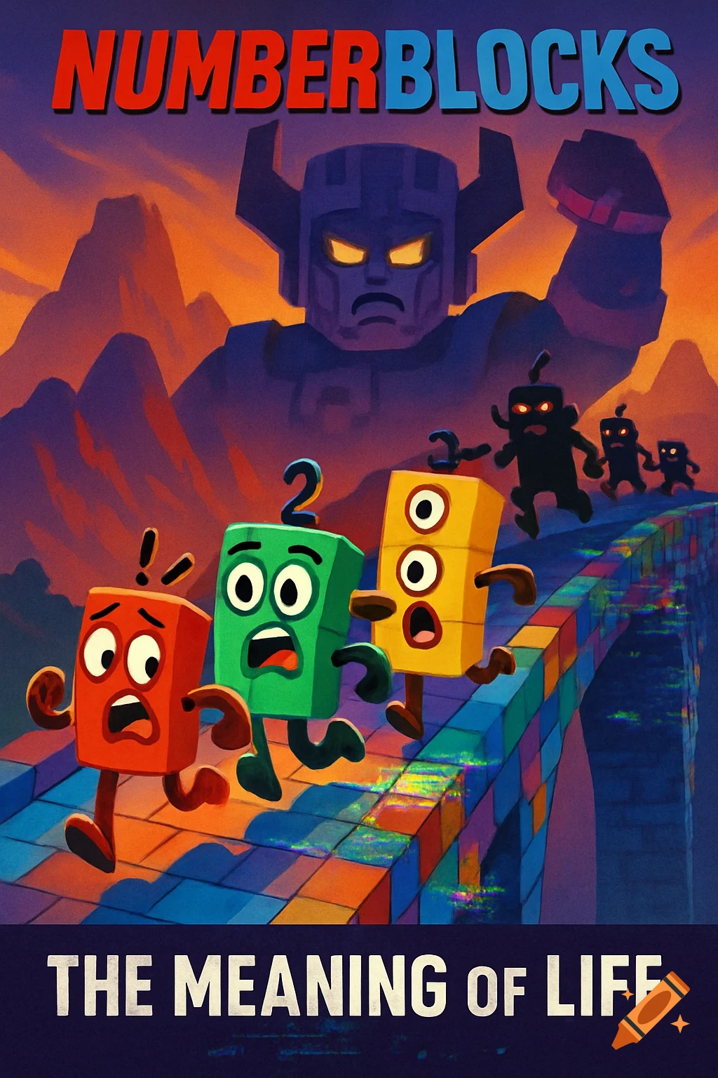 Cartoon movie poster for 'Numberblocks: The Meaning of Life ...