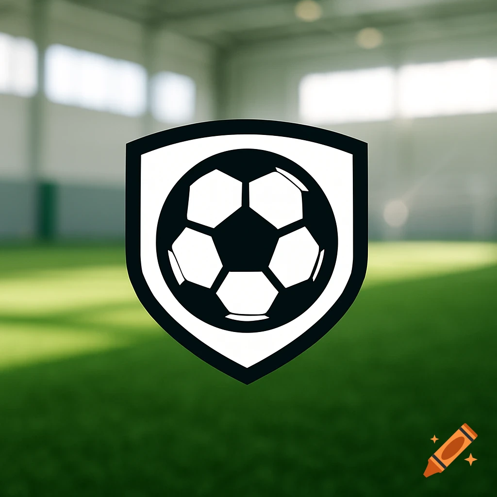 A logo featuring a golden trophy with a football, bar graphs, and ...