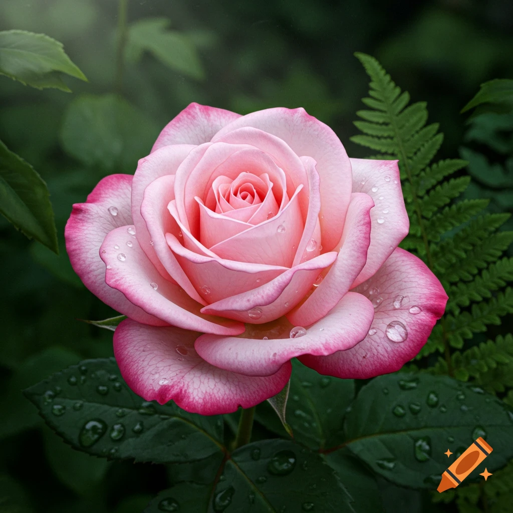 Close-up of pink roses with water droplets, arranged on a textured ...