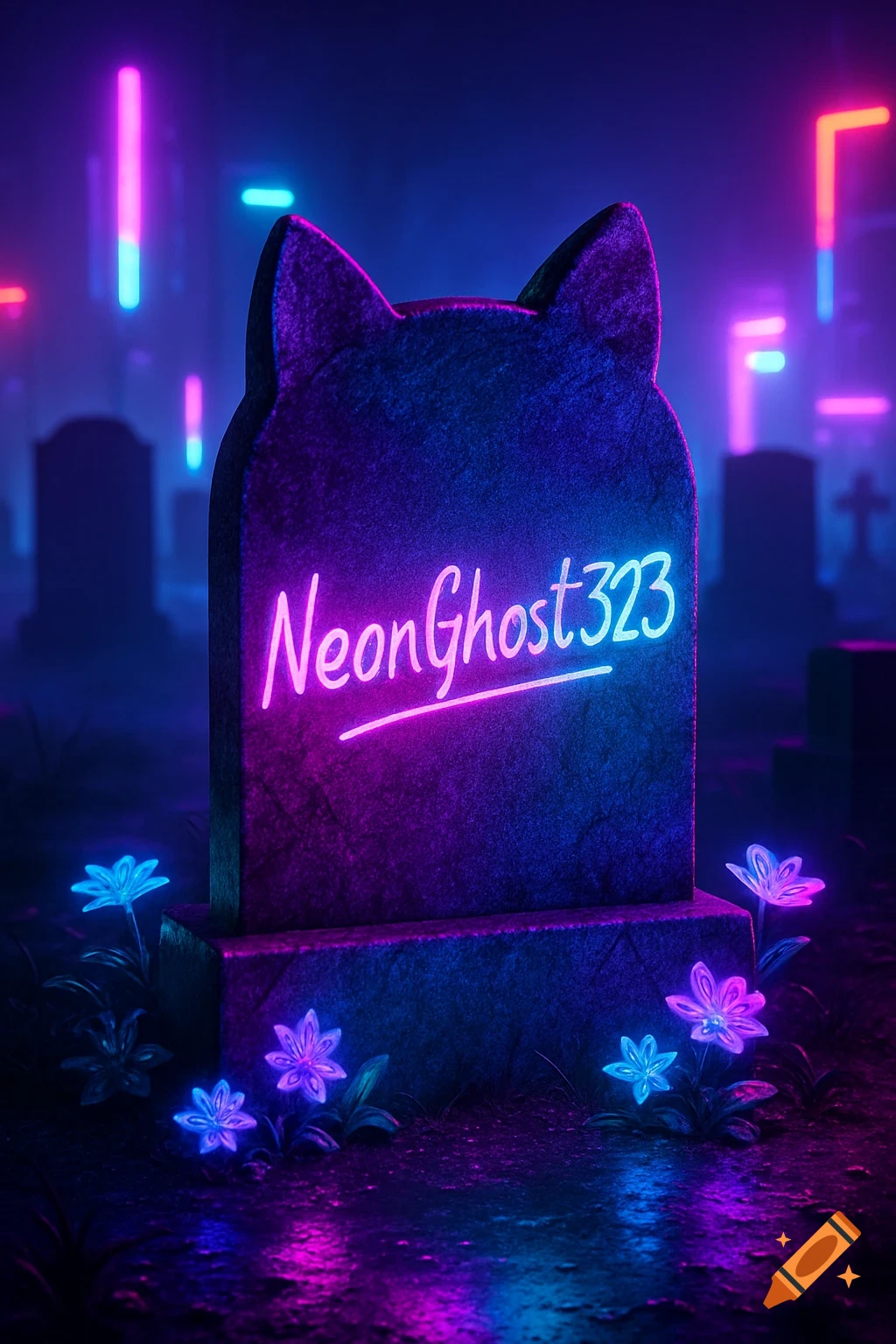 Neon Green Mines created on Craiyon