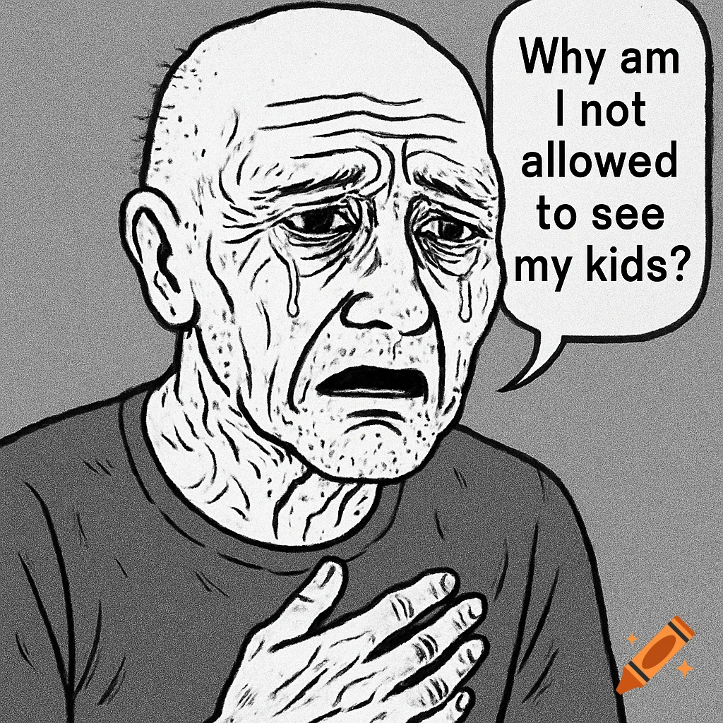 Trollface+grimace created on Craiyon