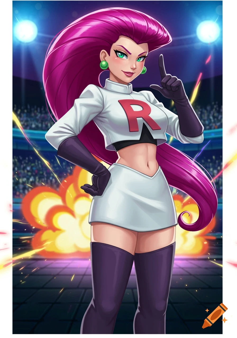 Pinkie Pie from My Little Pony, in anime realism style, wearing a dark ...