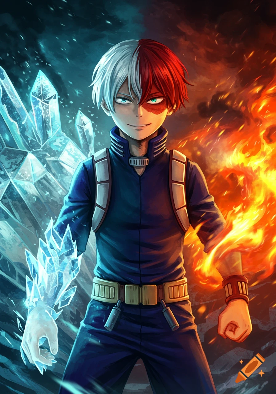 Blue+fire+anime created on Craiyon