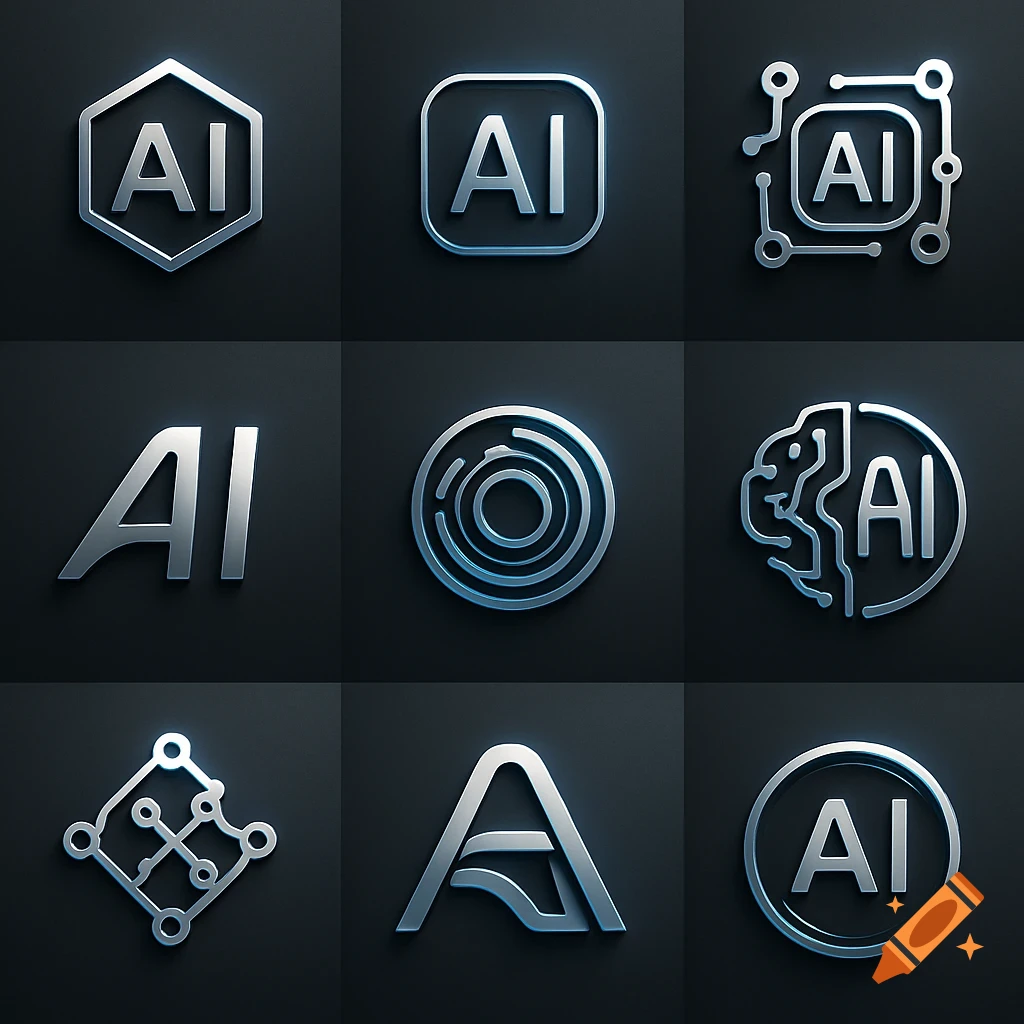 Blue glowing text says 'USE AI, JUST GIVE UP ALREADY' on a dark ...