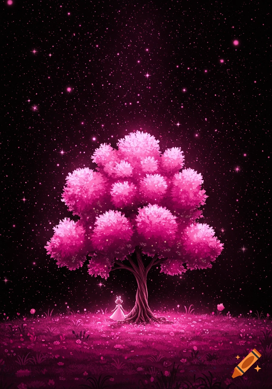 A steam train at a station platform covered by an archway of vibrant ...