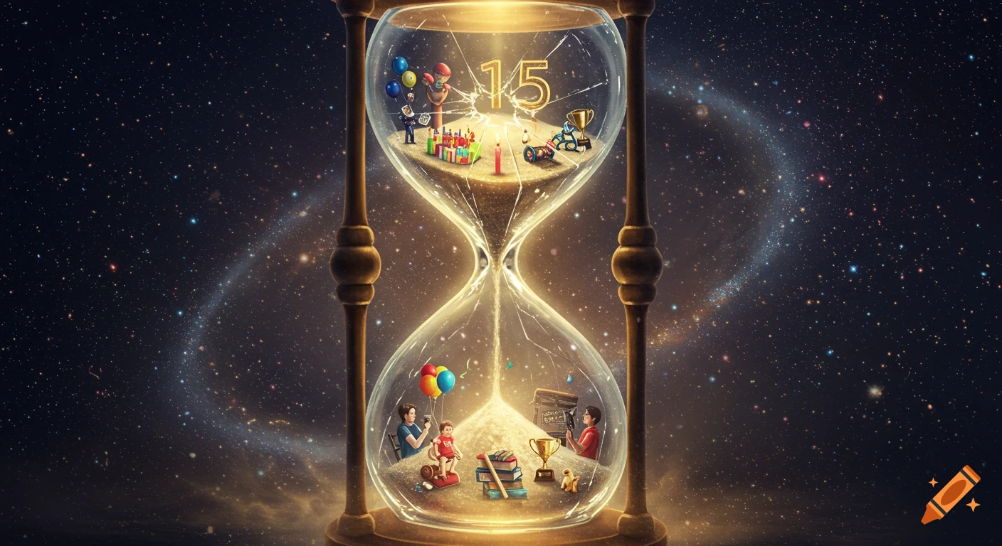 Cartoon golden numbers '2026' with smiling faces, arms in white gloves ...