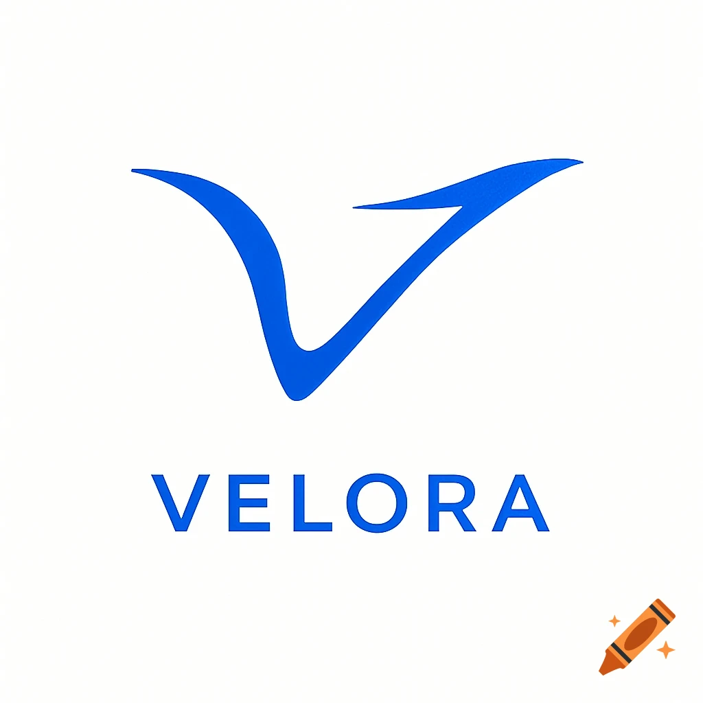 A minimalist logo with an orange slice, a blue liquid drop, and the ...