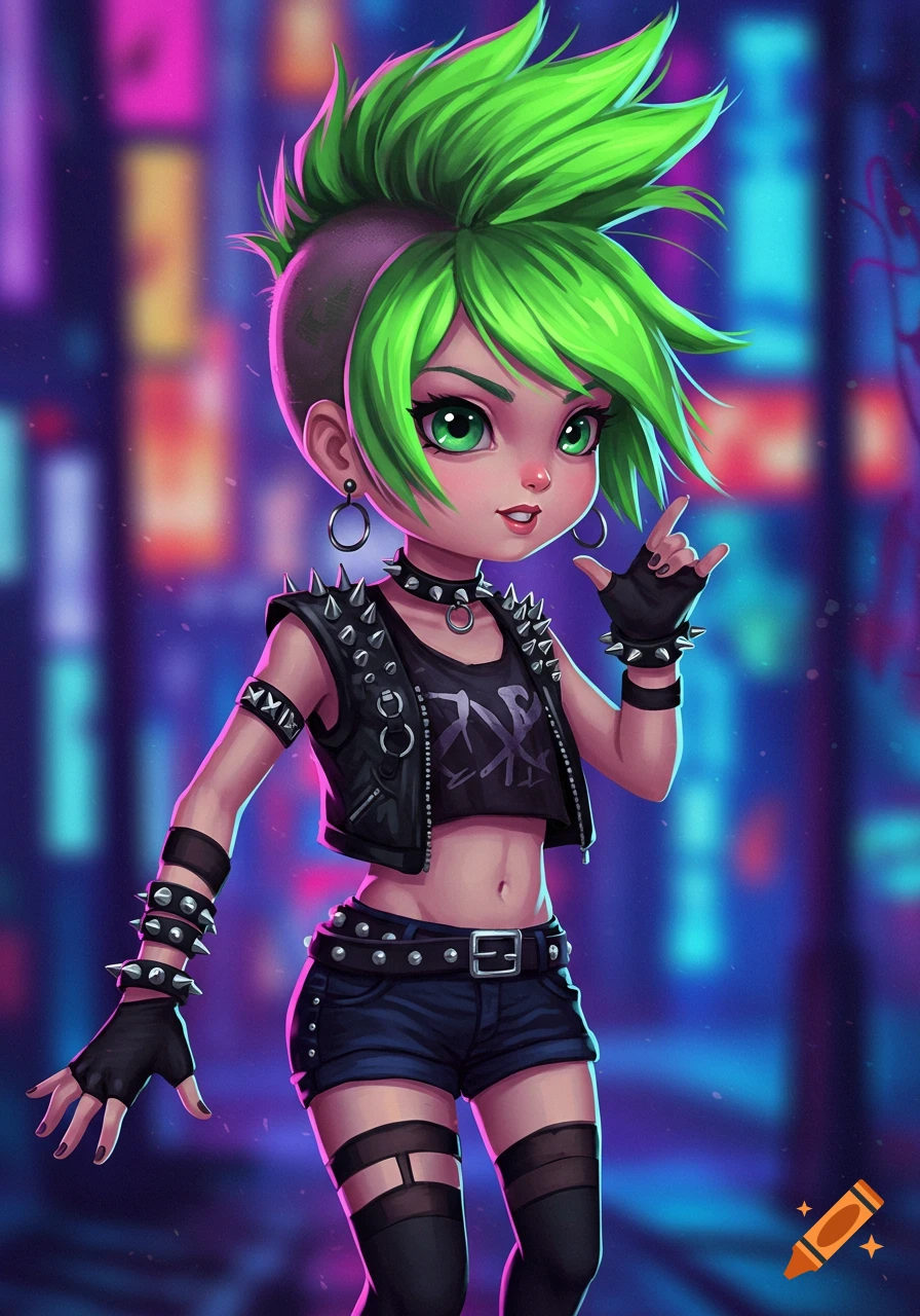 Akali+chibi+icon created on Craiyon