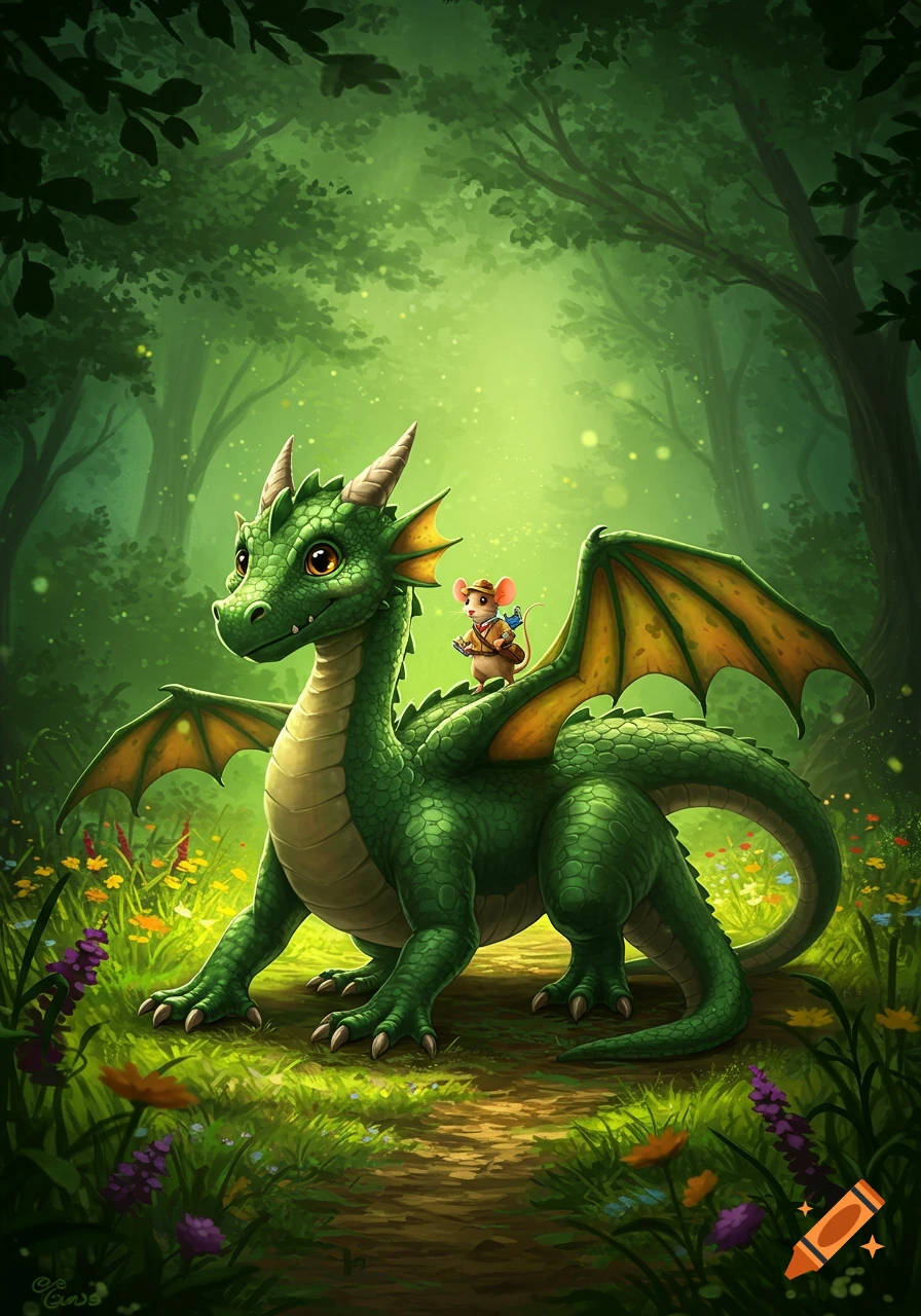 Cute+playing+dragon created on Craiyon