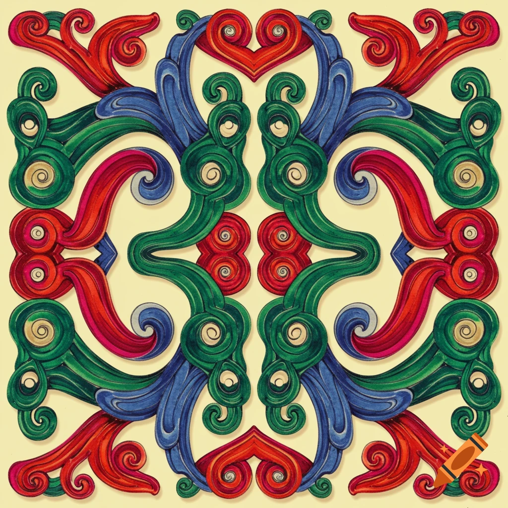 A checkerboard pattern with alternating terracotta-colored squares and ...