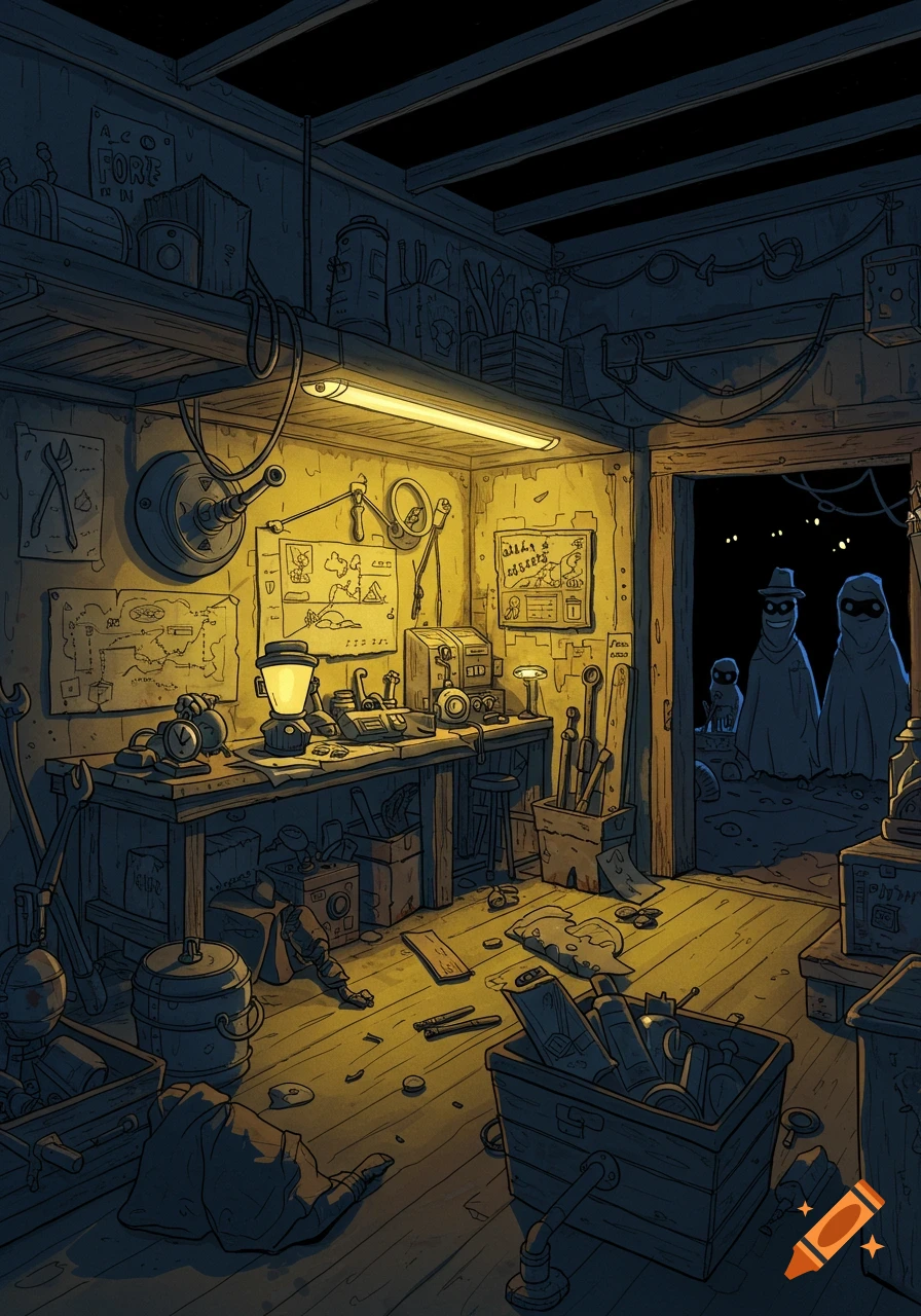 D&D battle map of a coffee shop on Craiyon