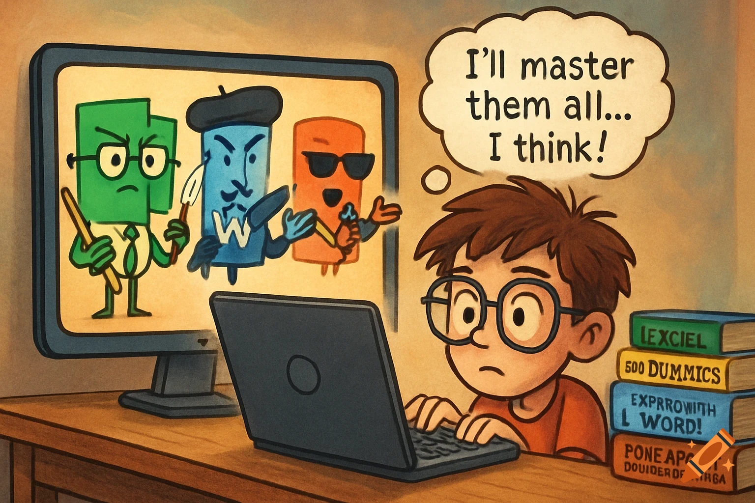 A silver robot tells a centipede to 'stop being a centipede' as three ...