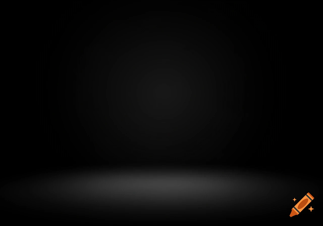 A black background with a soft, faint white glow emerging from the ...