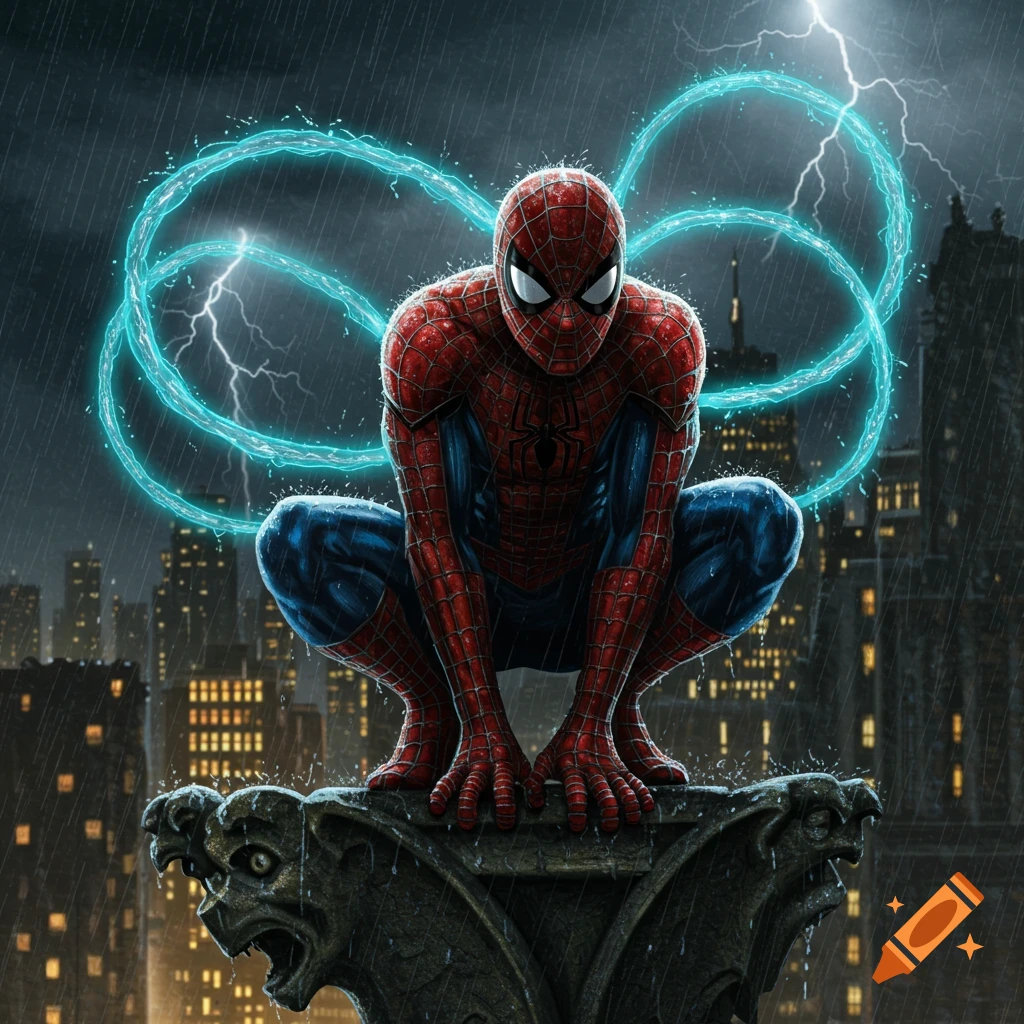 A bookshelf filled with various books and pop culture action figures ...