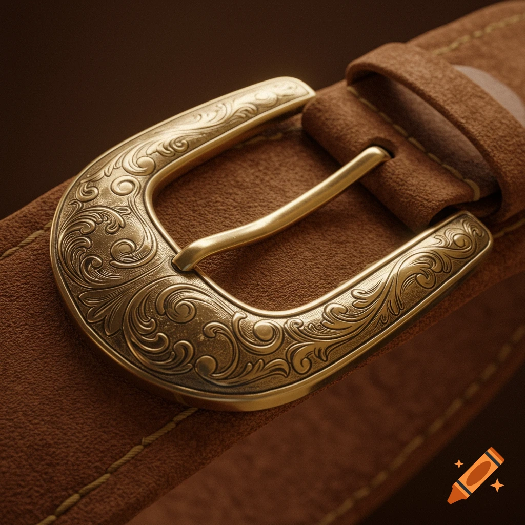 Ornate metallic collar with a tag showing number 44, resting on blue ...