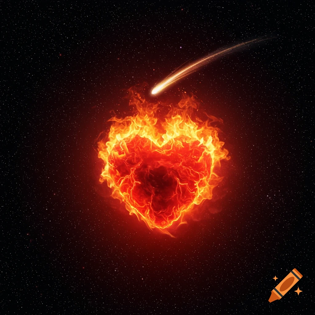 Flames+background created on Craiyon