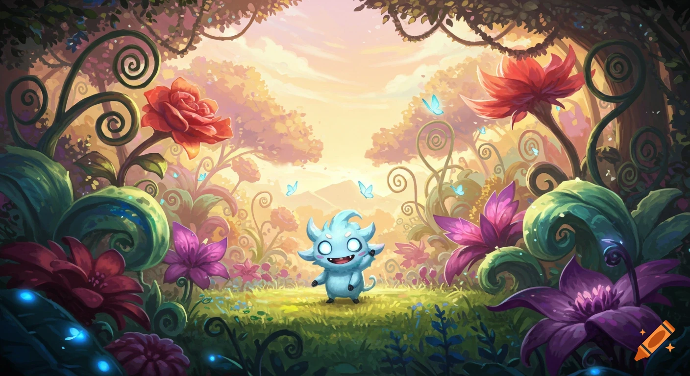 Cartoon puffin in a top hat standing on a cupcake with green frosting ...