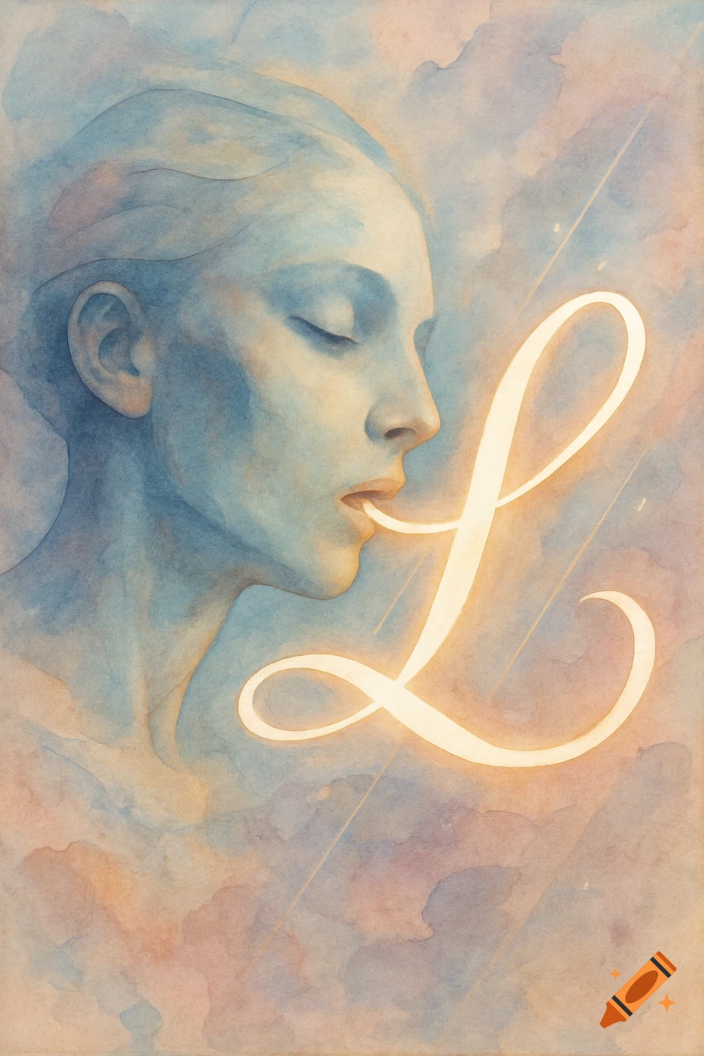 Abstract watercolor painting with chaotic brushstrokes in yellow, red ...