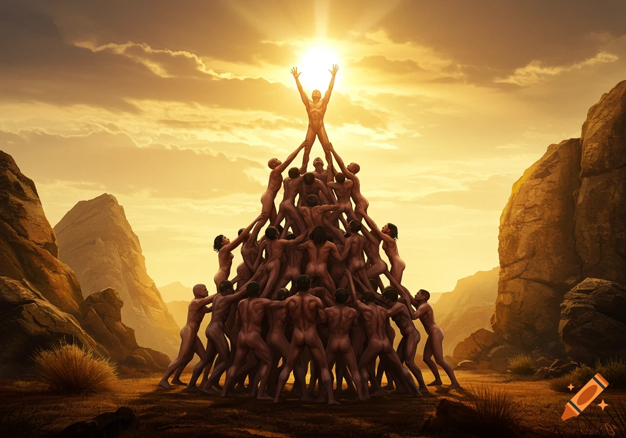 Photorealistic depiction of human evolution from ape to modern man ...