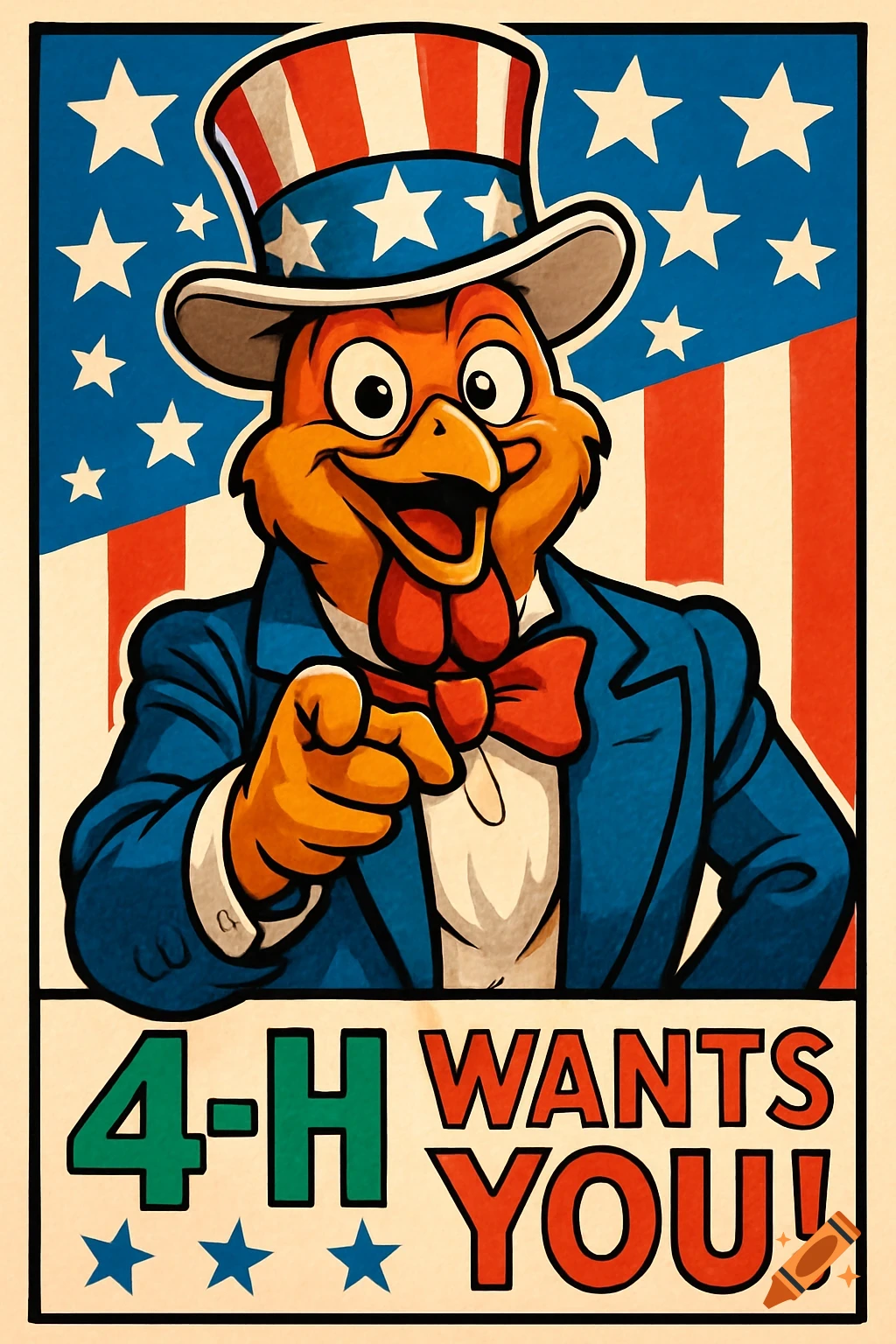 A retro comic panel shows a blue egg with a speech bubble saying 'WAAH ...