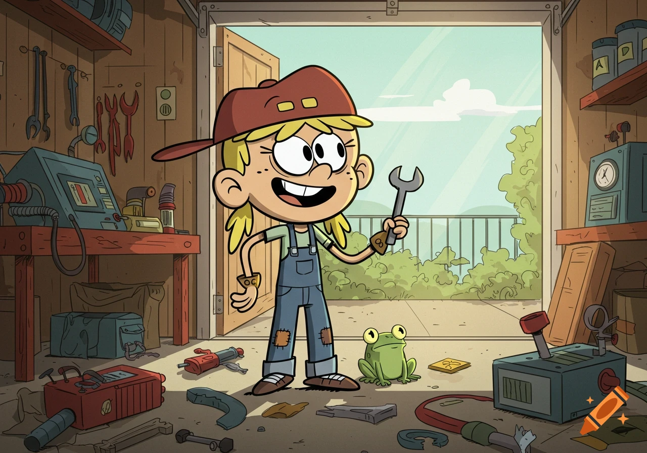 A cartoon girl with a speech bubble saying 'MARBLE WANT THAT!' stands ...