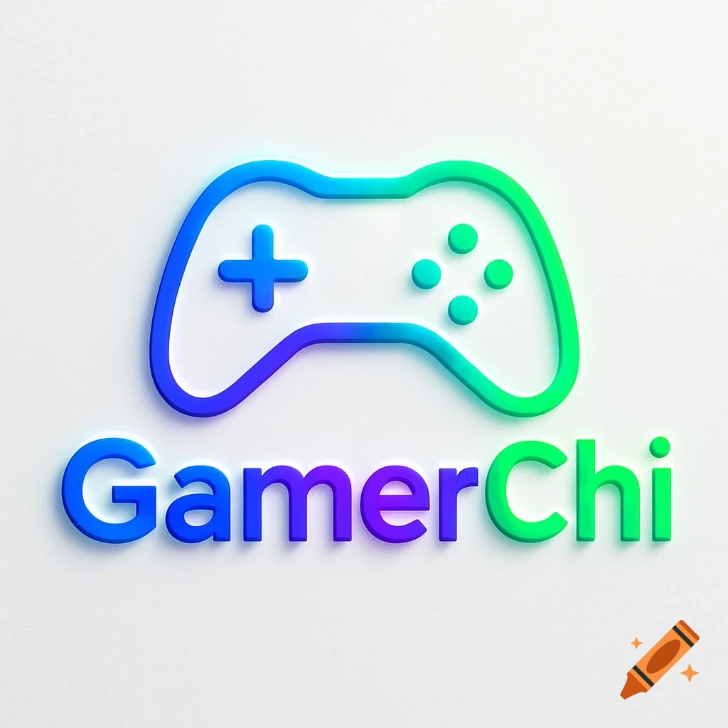 Minimalistic app icon featuring a white game controller on a blue and ...