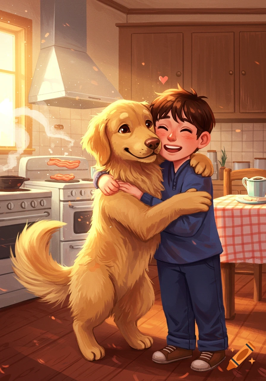 An illustration of a veterinarian in a white coat with an elderly man ...